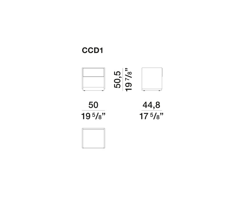 Modern lacquered bedside tables - 5050 - Molteni&C