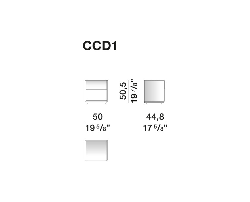Modern lacquered bedside tables - 5050 - Molteni&C