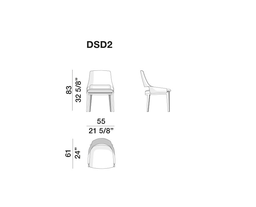 Collection of chairs - Devon - Molteni&C
