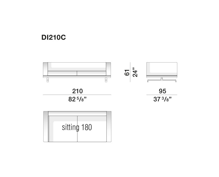 Modular sofa - Octave - Molteni&C