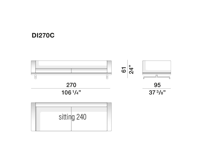 Modular sofa - Octave - Molteni&C