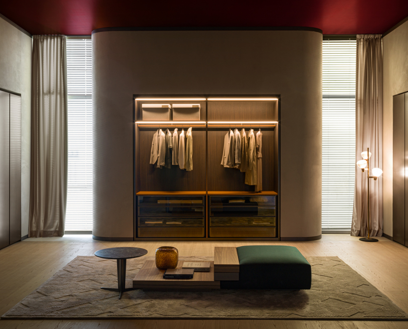 Modern upholstered double bed - Ribbon - Molteni&C