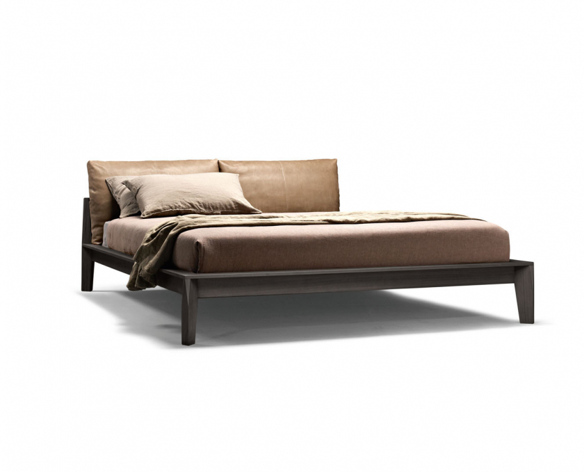 Coffee table with double wood shelf - When - Molteni&C