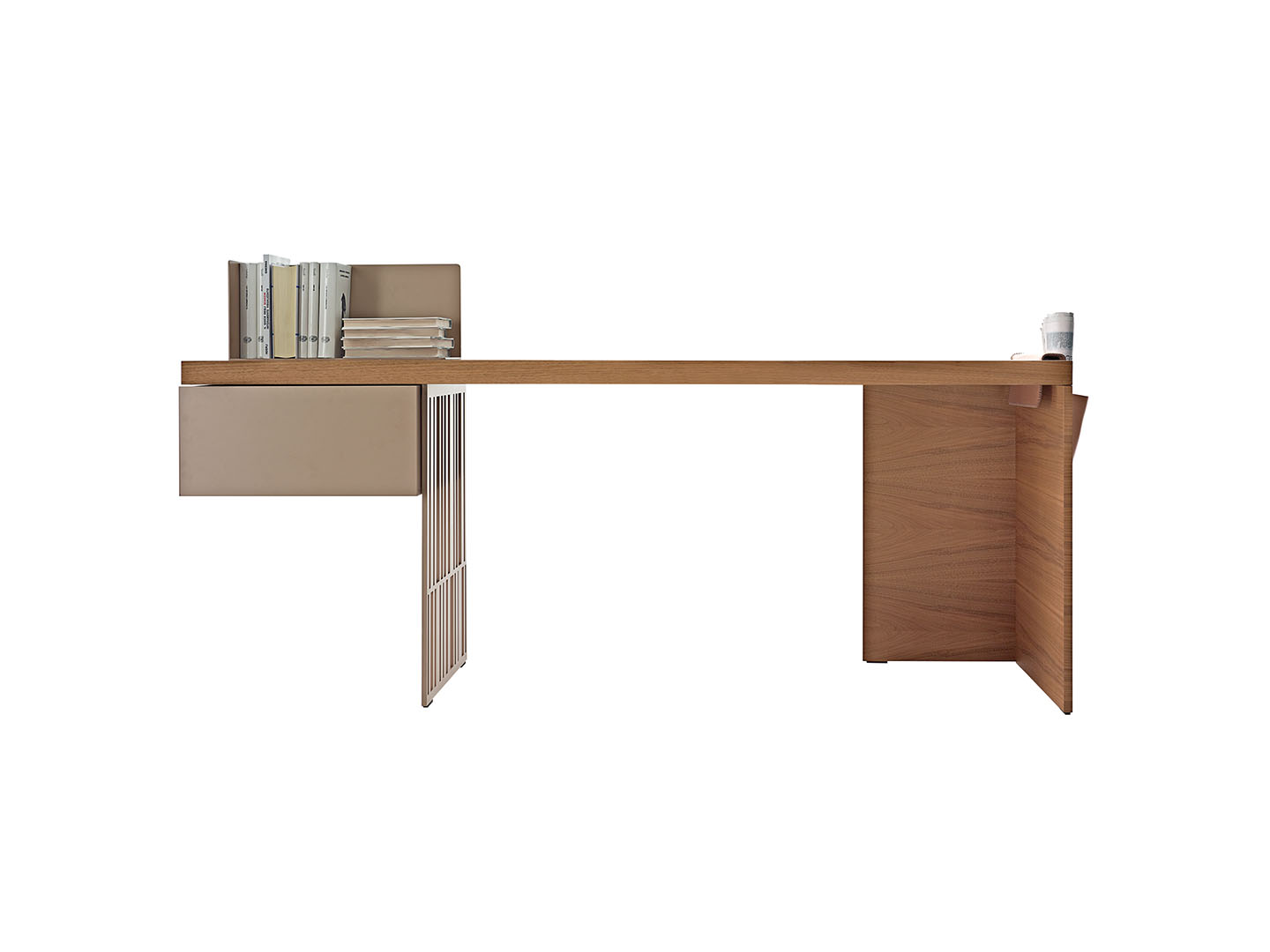 Modern wooden office desk- Scriba - Molteni&C